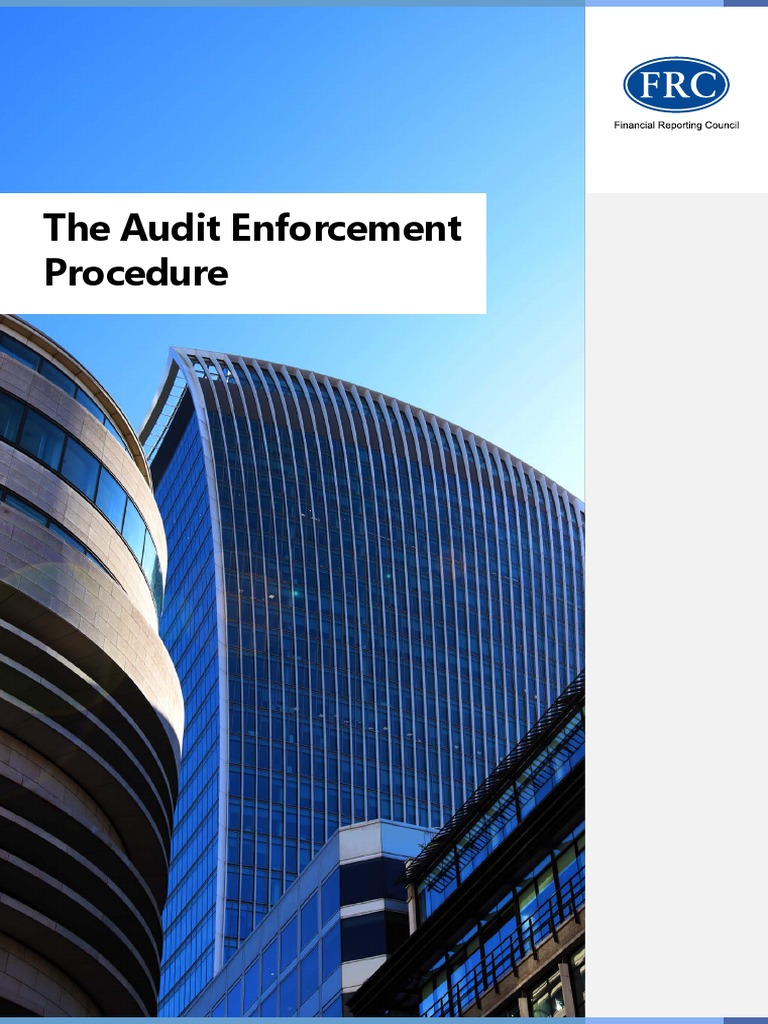 The Audit Enforcement Procedure | PDF | Audit | Barrister