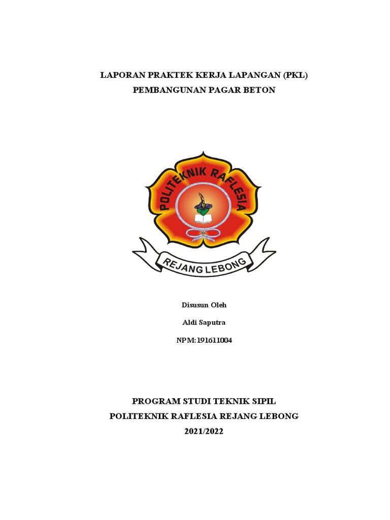 Motto Laporan PKL Teknik Sipil | PDF | Seni