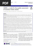 SANRA Checklist | PDF | Systematic Review | Science