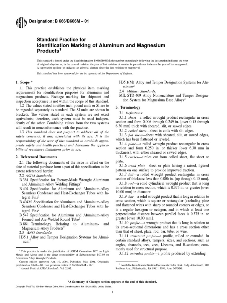 Astm B-666 | PDF | Pipe (Fluid Conveyance) | Sheet Metal