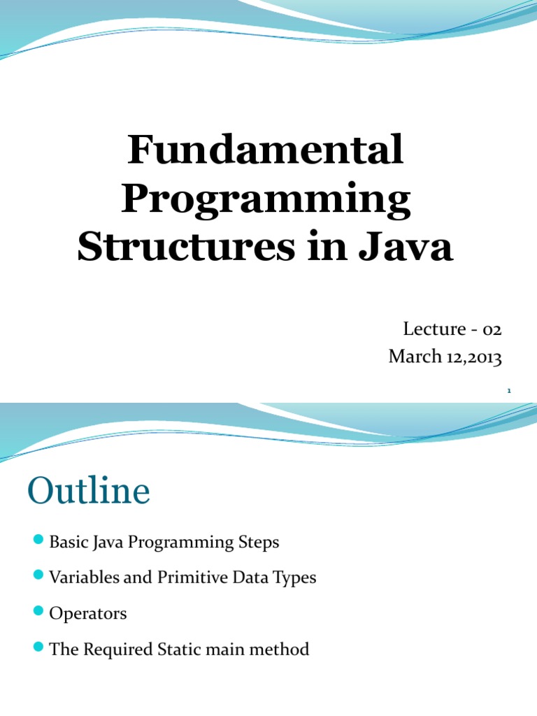 Day 3 - Object Oriented Programming | PDF | Data Type | Java ...