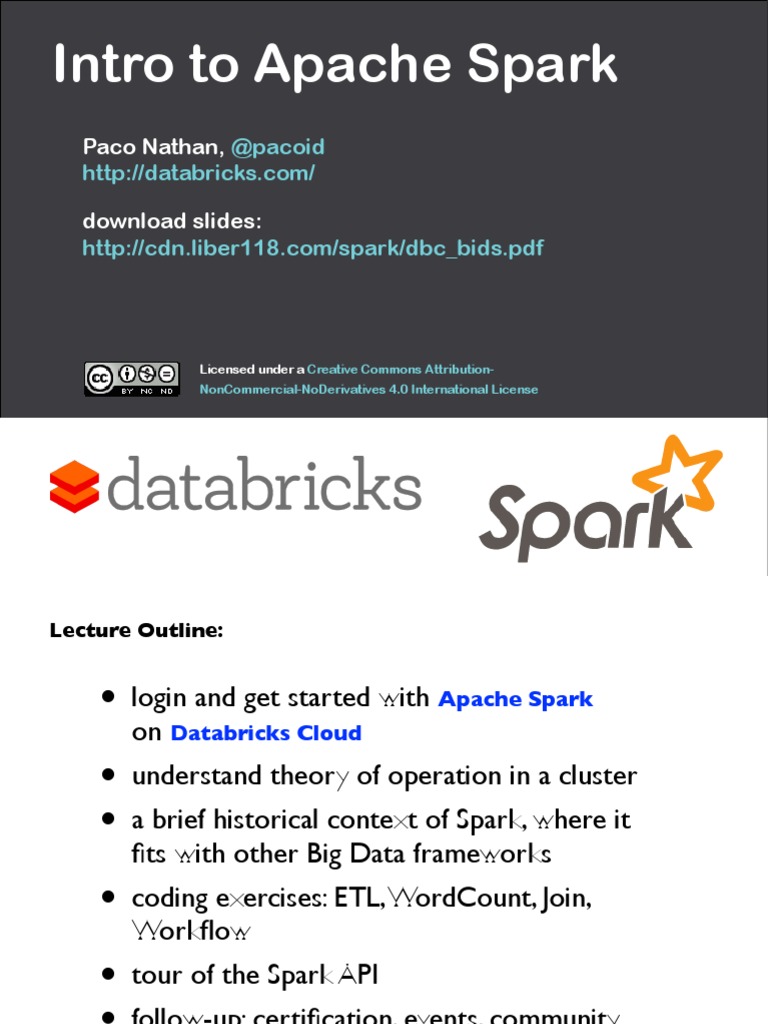Intro To Apache Spark: Paco Nathan, Download Slides | Download Free PDF ...