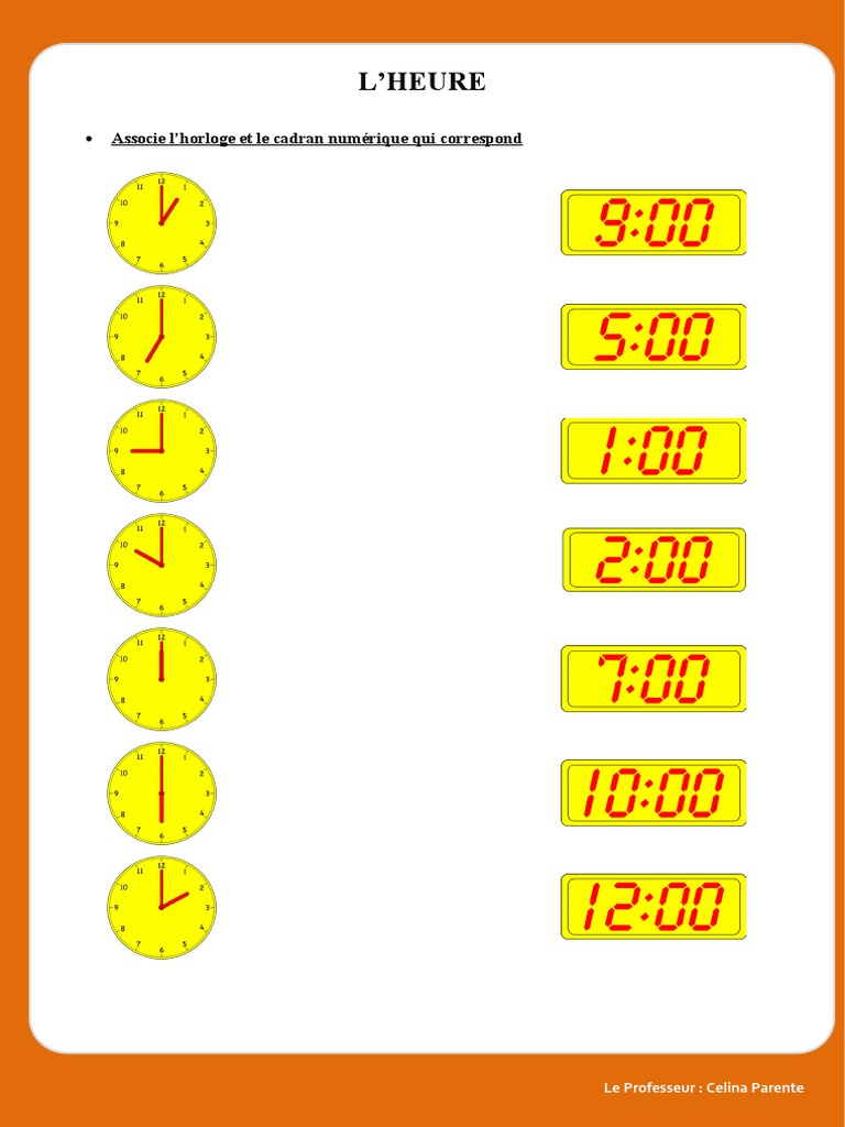 Lheure Activites Ludiques Comprehension Orale Dictionnair - 105747 ...