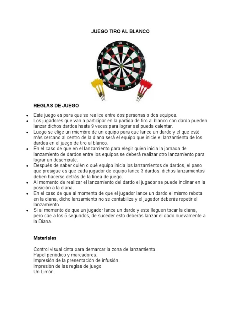 Juego Tiro Al Blanco | PDF