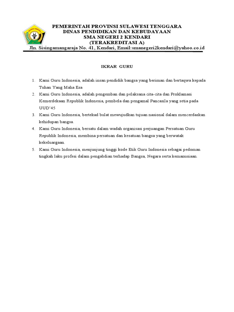 Kode Etik Guru | PDF