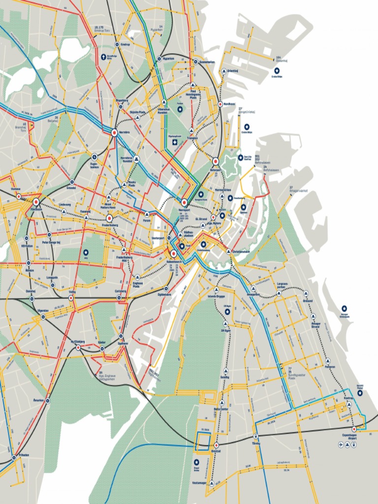 Copenhagen Bus Map PDF | PDF