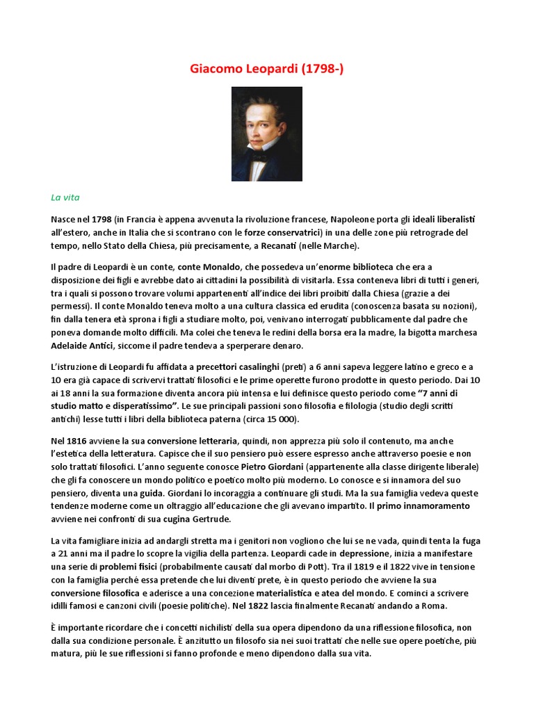 Leopardi | PDF