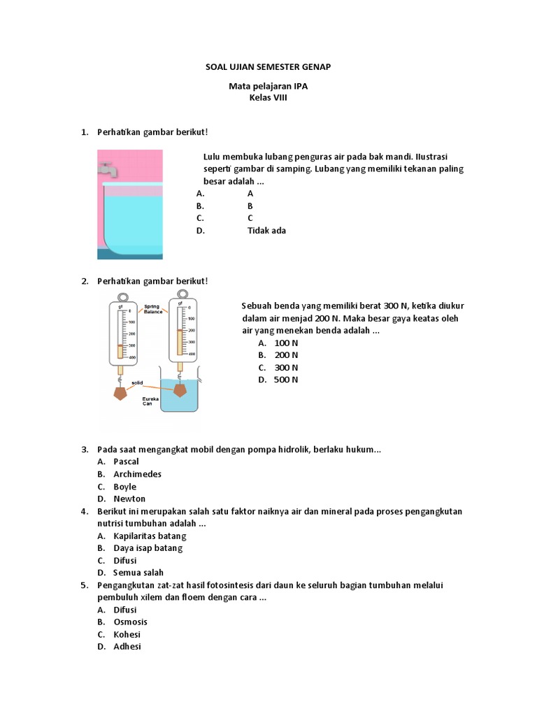 Soal Ipa Ujian Semester Genap | PDF