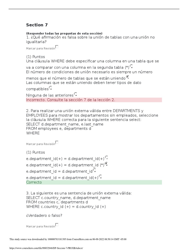 DP Seccion 7 PRUEBA | PDF | Gestión de datos | Bases de datos