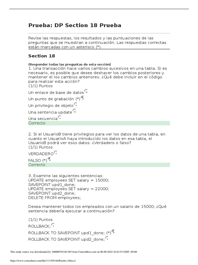 Prueba 18 | PDF | SQL | Informática