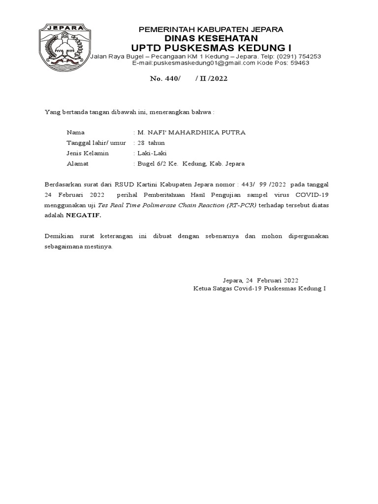 COVID-19 TEST RESULT CERTIFICATES | PDF