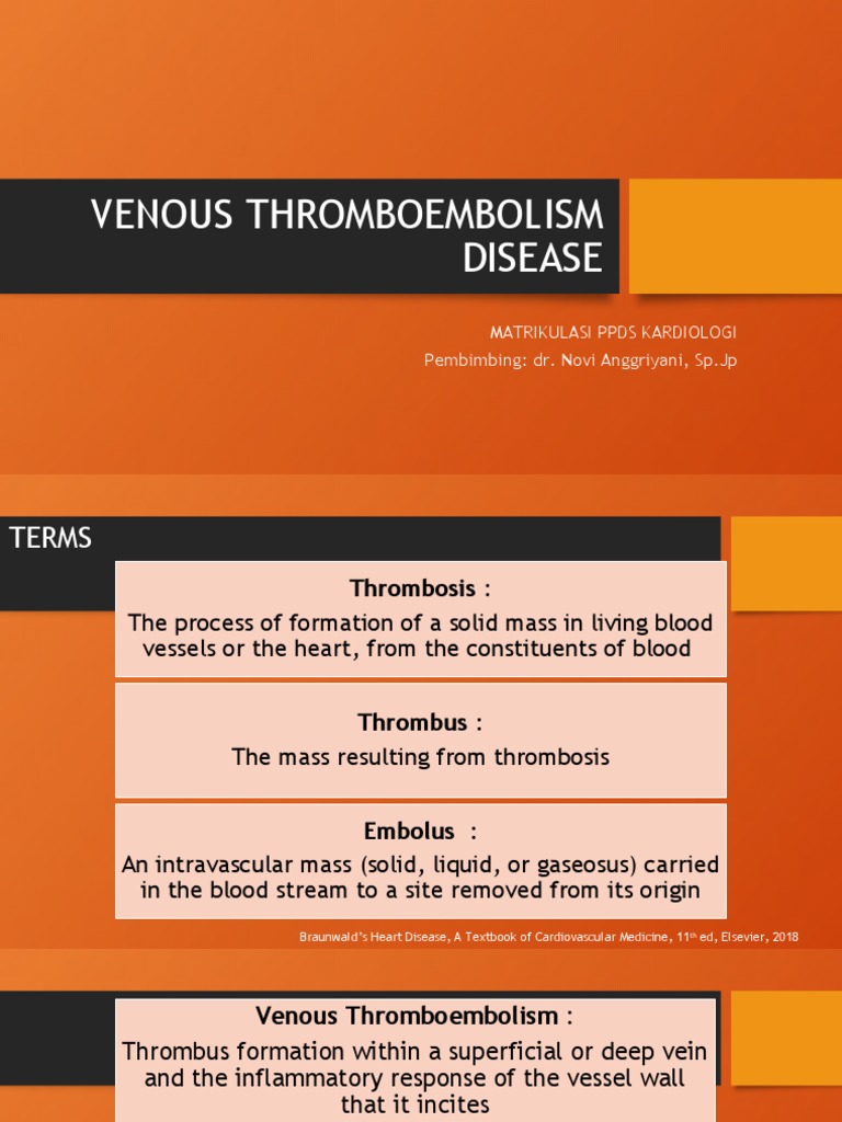 Venous Thromboembolism Disease | PDF | Thrombosis | Vein