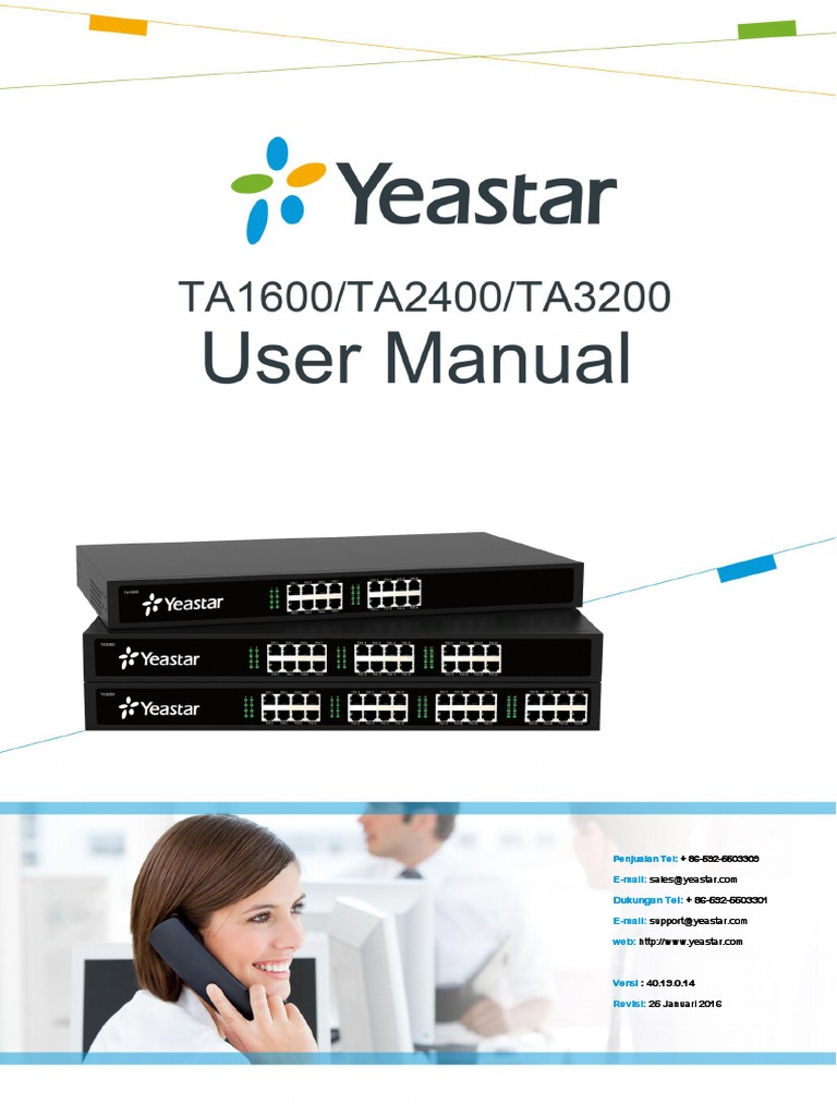 Yeastar TA1600&TA2400&TA3200 User Manual en - En.id | PDF