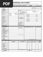 CS Form No. 212 Revised Personal Data Sheet 2 - New | PDF | Passport ...