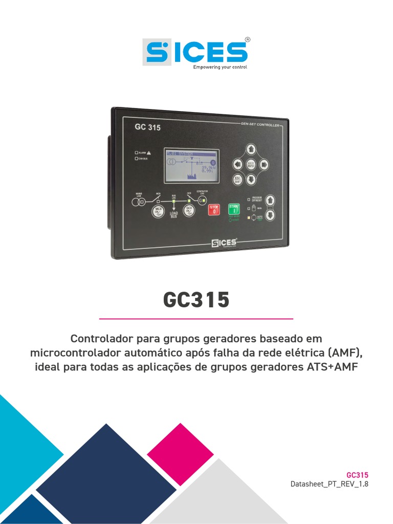 GC315 Datasheet PT REV-1.8 | PDF | Corrente alternada | Rede de ...