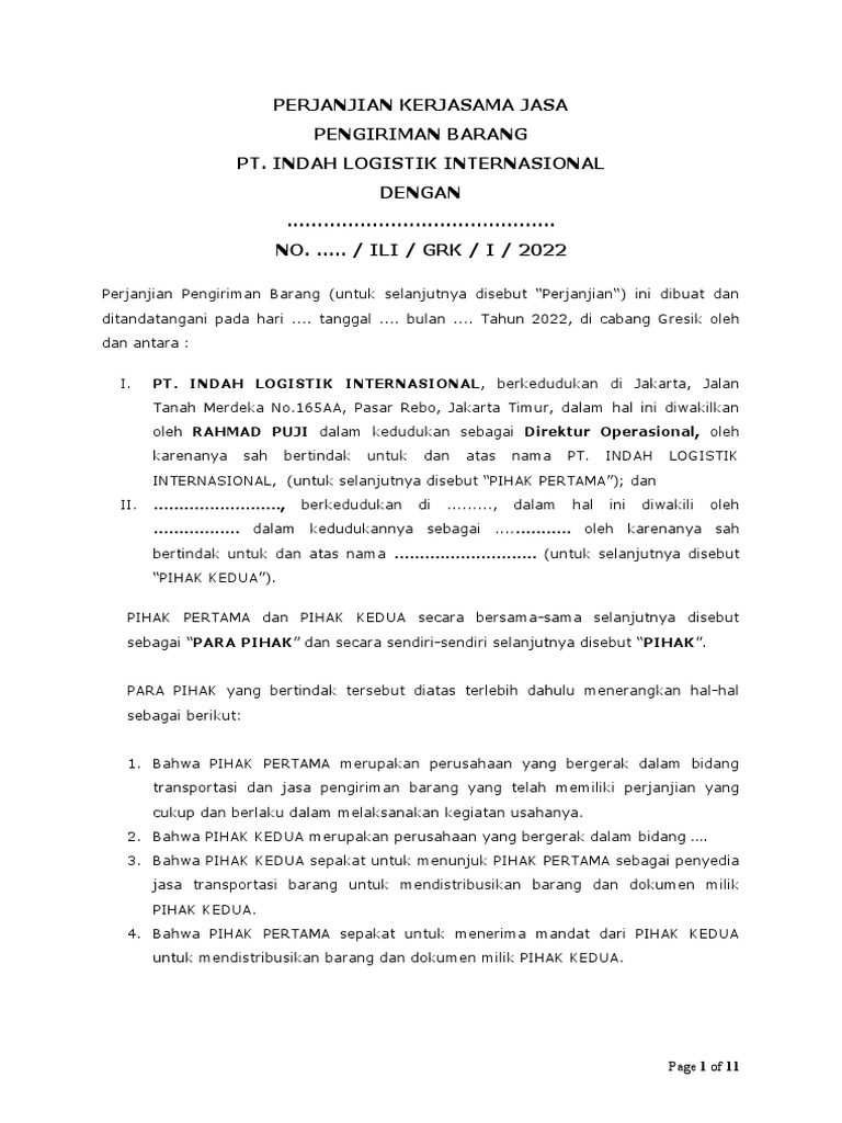 Draft PKS Ili 2022 | PDF