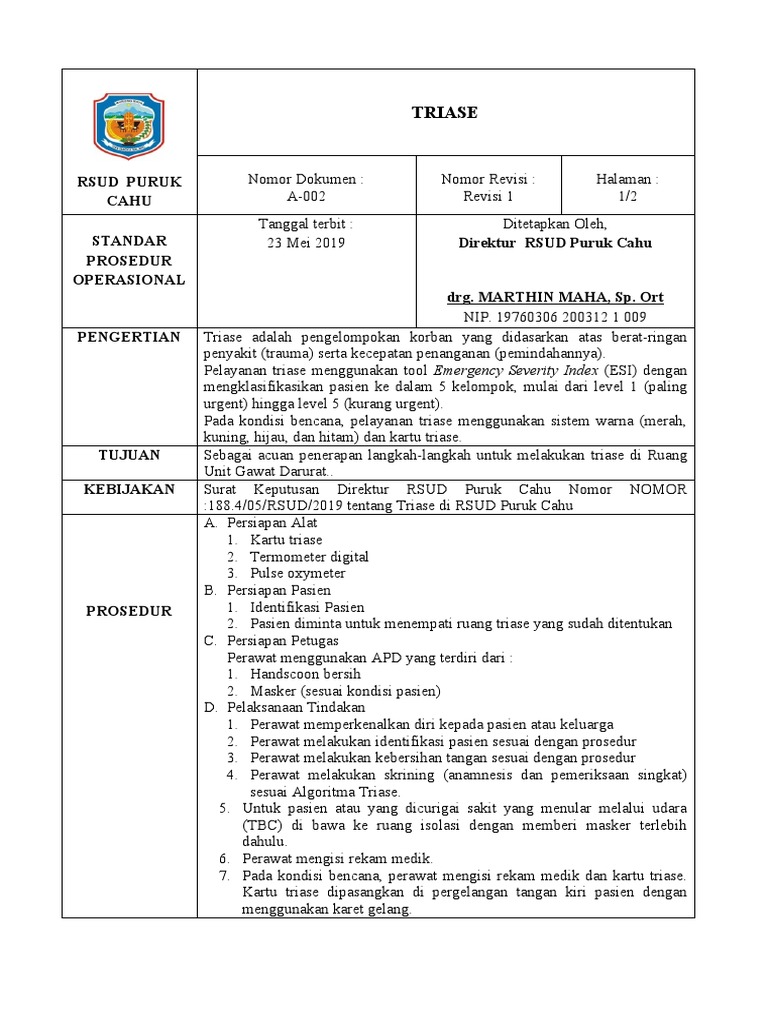 SPO Triage Esi | PDF