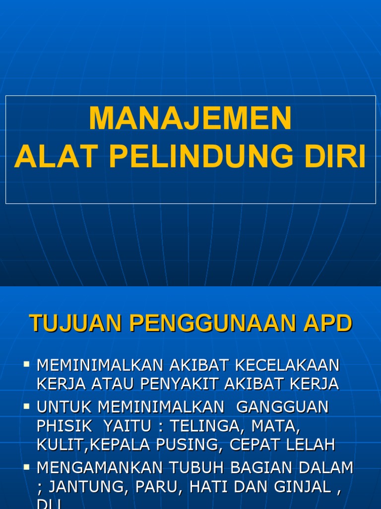 Apd - Berbagai Macam Apd Dan Kegunaannya | PDF