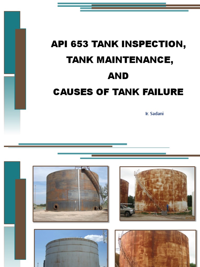API 653 Tank Inspection Guidelines | PDF | Welding | Construction
