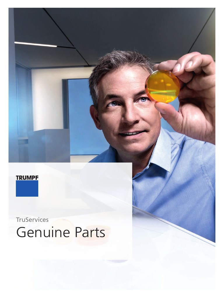 TRUMPF Genuine Parts Catalog en | PDF | Logistics | Reliability Engineering
