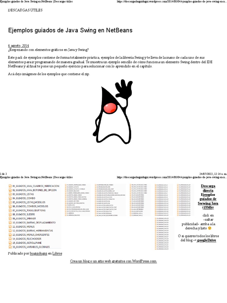 Ejemplos de Java Swing en NetBeans | PDF | Aplicaciones y software | Frijoles Netos