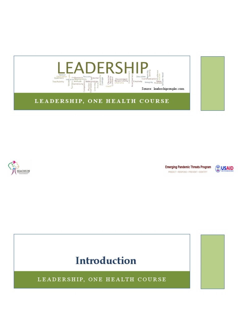 One Health Leadership Essentials | PDF | Leadership | Leadership