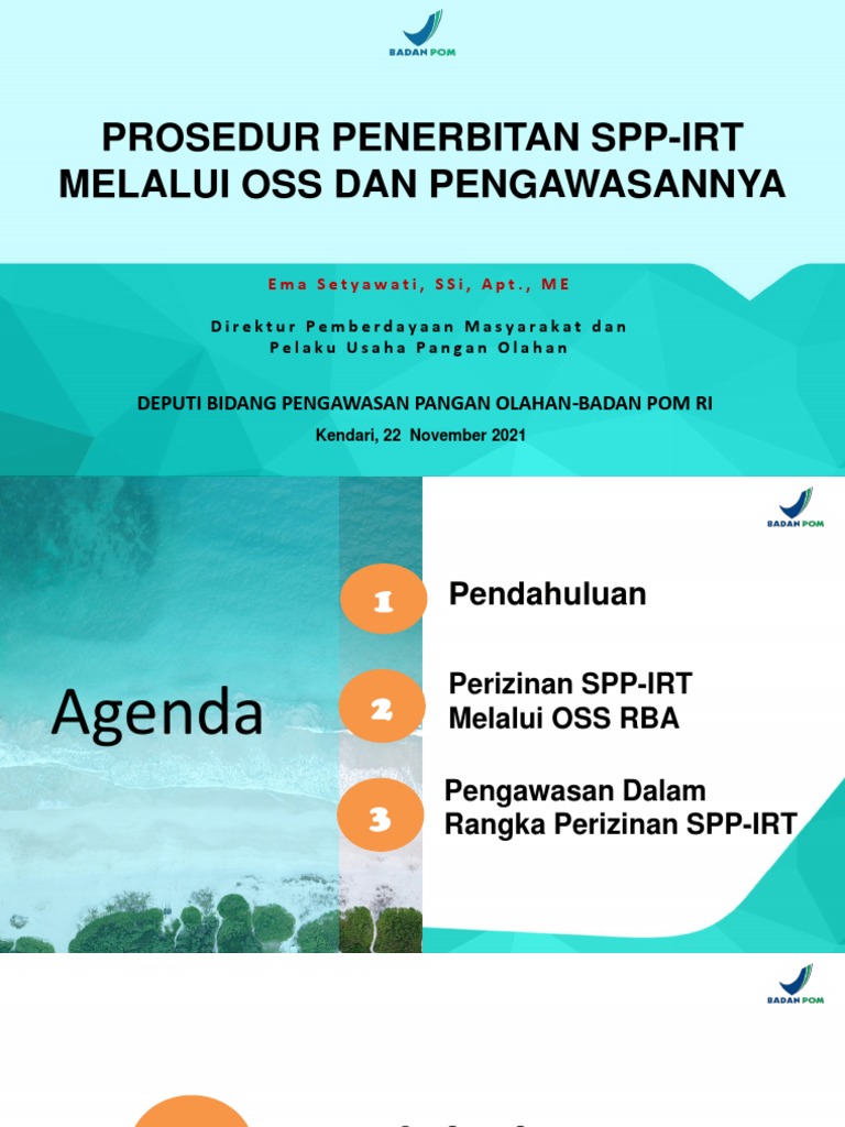 Sosialisasi SPP-IRT Kendari | PDF