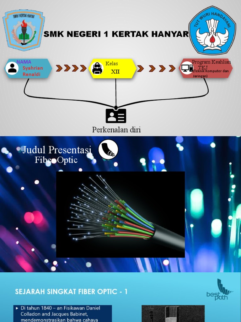 Presentasi Fiber Optic | PDF | Teknologi & Rekayasa