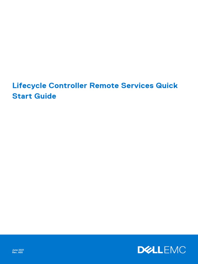 Lifecycle Controller Remote Services Quick Start Guide | PDF | Server (Computing) | Microsoft ...