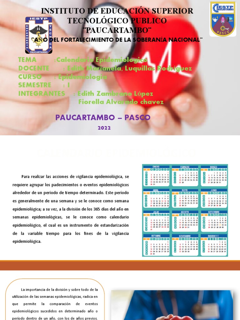 Calendario Epidemiologico | PDF | Calendario