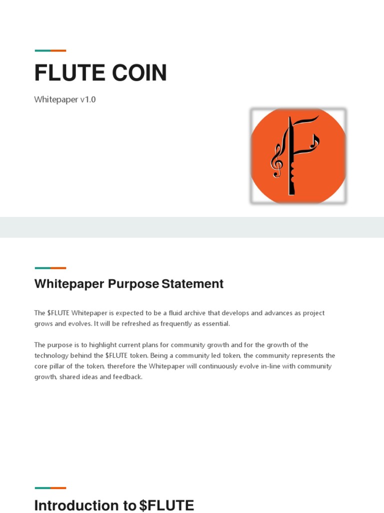 FLUTE Coin NFT Music Platform Guide | PDF | Cryptocurrency | Economies