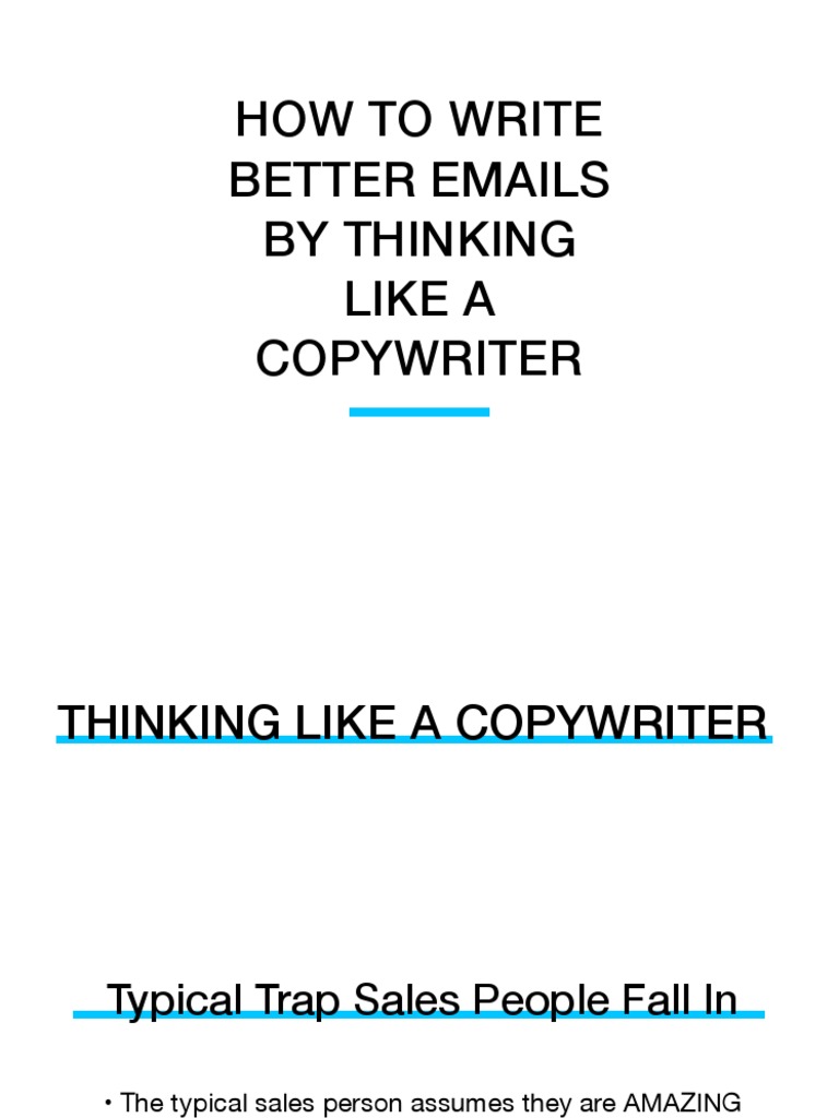 Master Email Writing with Copywriting Tips | PDF | Cognition ...