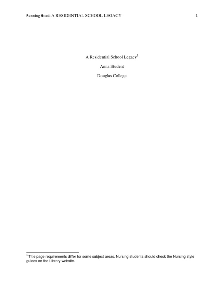 Residential Essay | PDF | First Nations | Languages