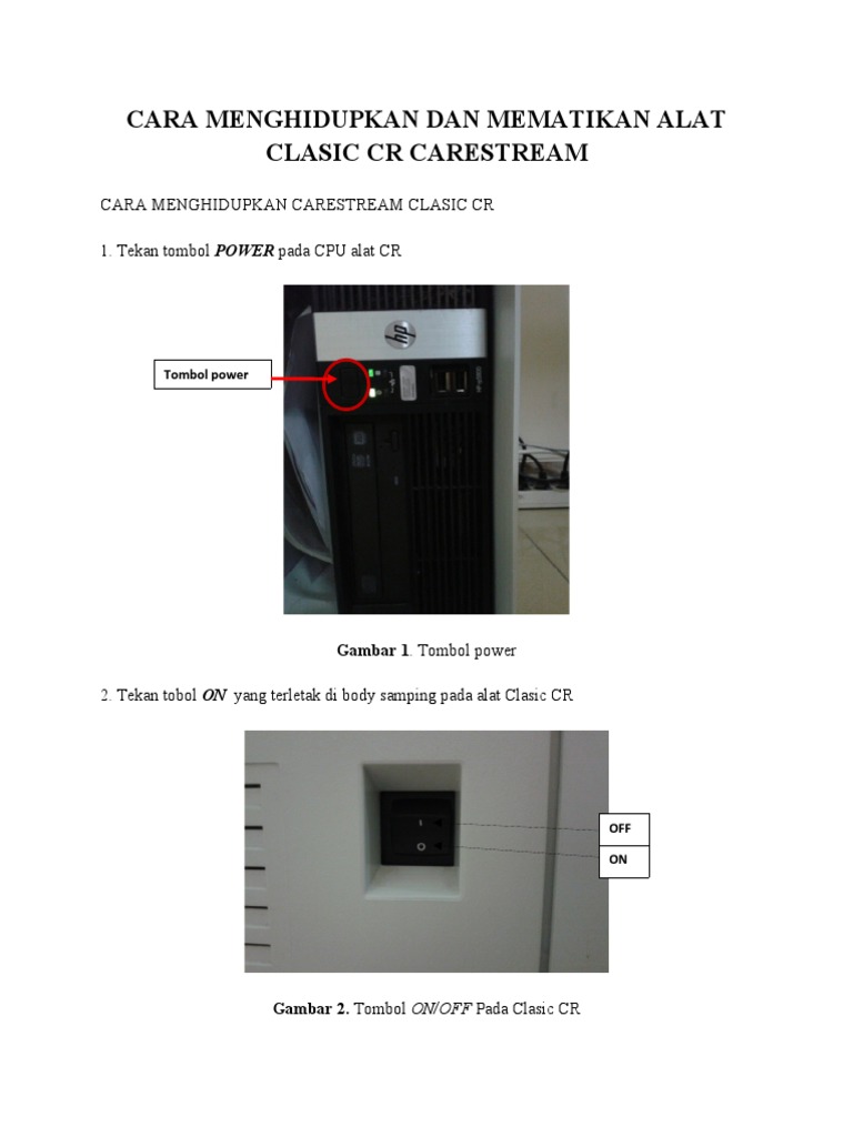 Sop Carestream CR Clasic | PDF