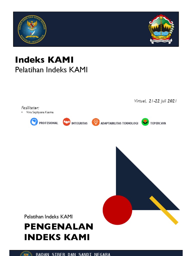 Pelatihan Indeks KAMI 2021 | PDF