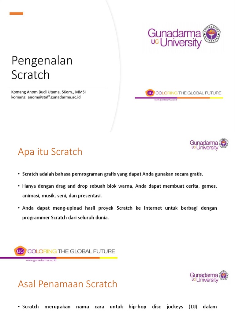 Pengenalan Scratch | PDF