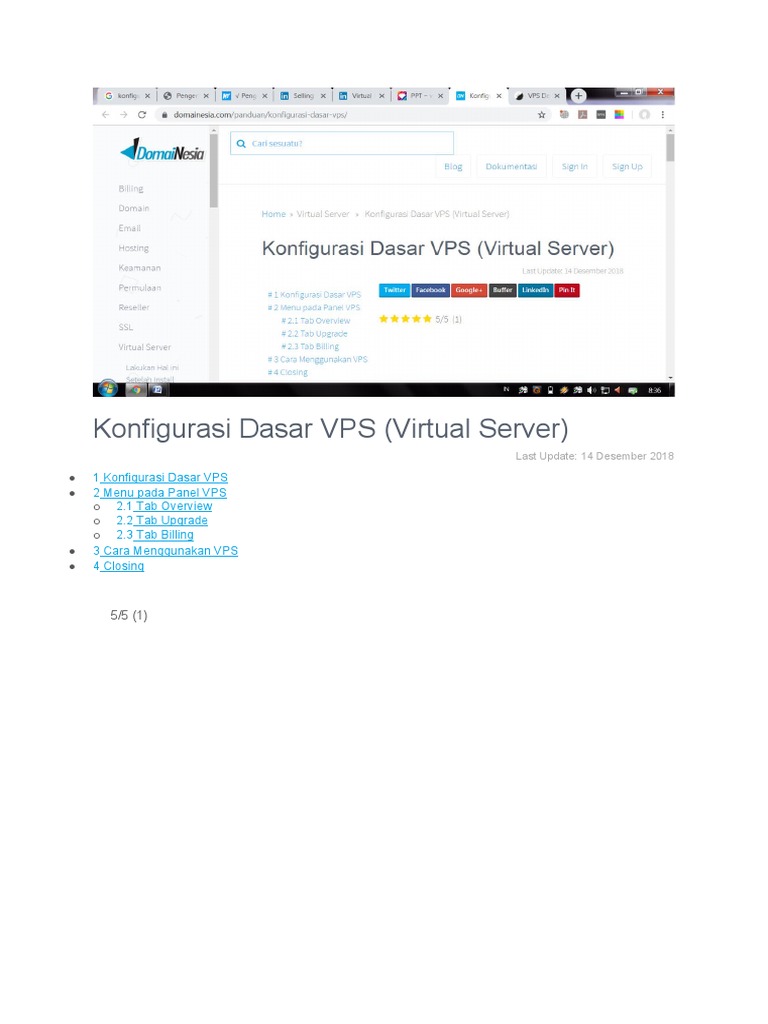 Konfigurasi Dasar VPS Domainesia | PDF