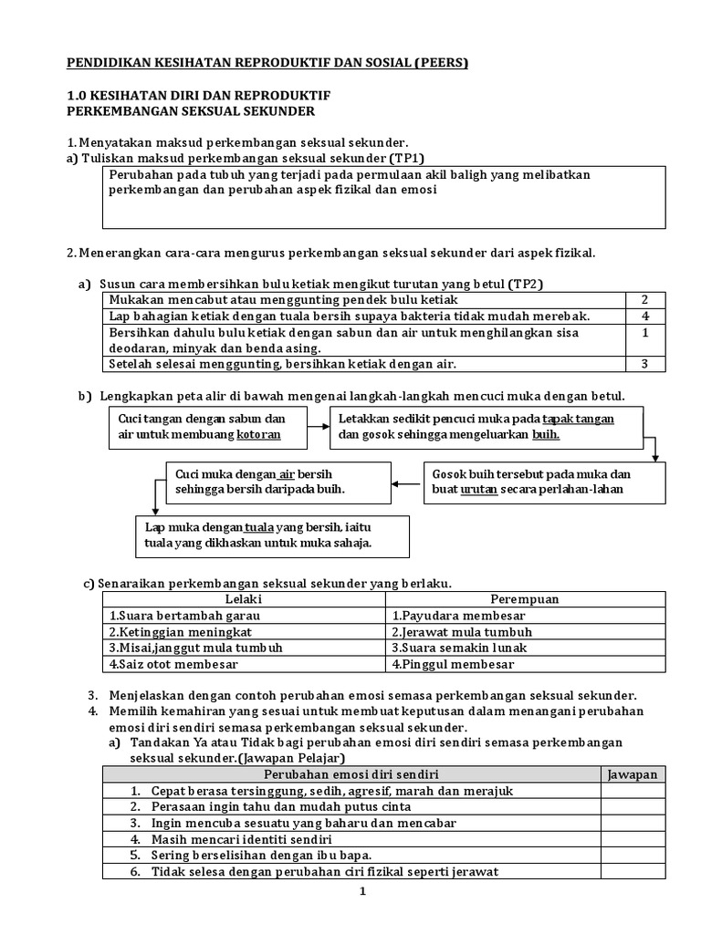 Skema Modul PK PJK Ting 1 Dms | PDF