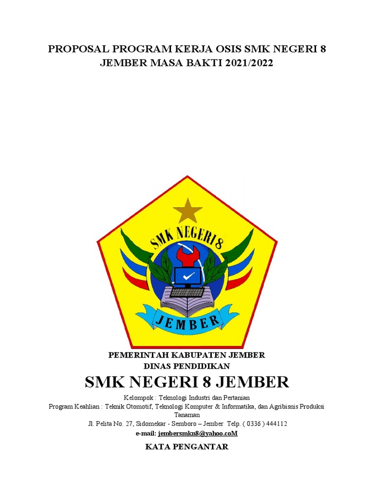 Proposal Program Kerja OSIS SMK 8 Jember | PDF | Seni