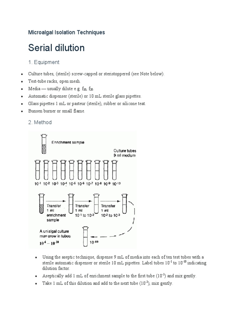 Microalgal Isolation Guide | PDF | Centrifugation | Agar