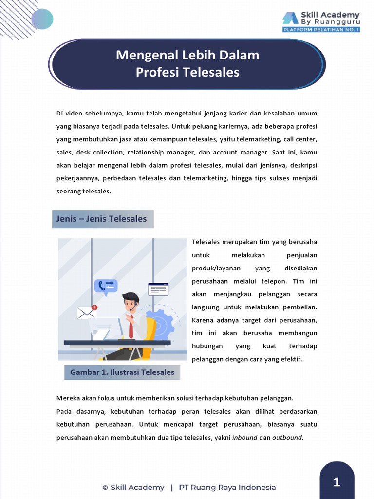 Mengenal Lebih Dalam Telesales | PDF