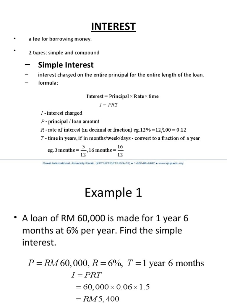 Simple Interest | PDF