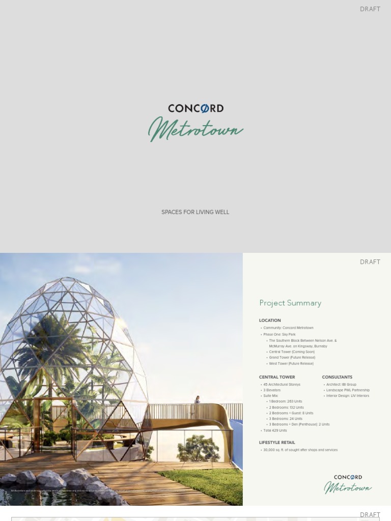 Concord Metrotown - Package | PDF