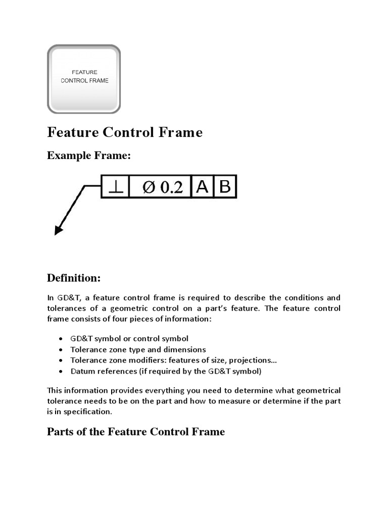 Feature Control Frame | PDF | Engineering Tolerance | Geometry