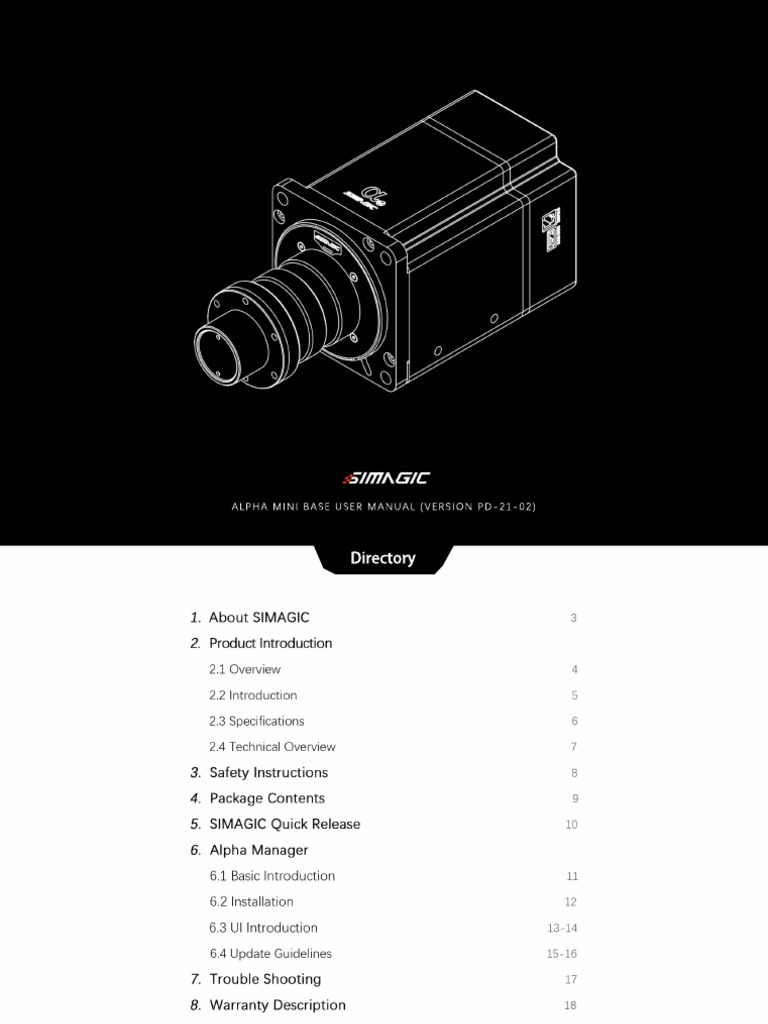 Alpha Mini User Manual V2.0 | PDF