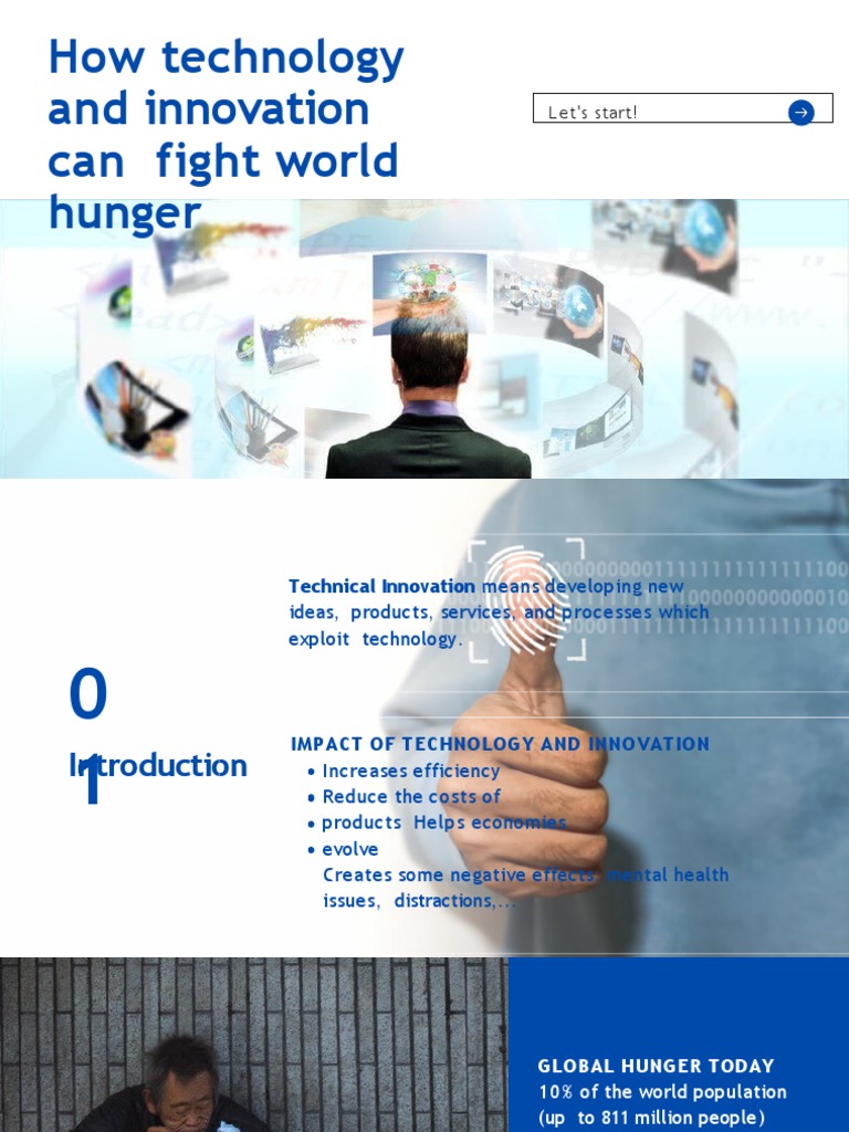 How Technology and Innovation Can Fight World Hunger: Let's Start! | PDF
