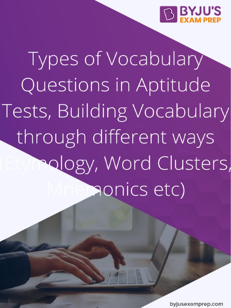 types_of_vocabulary_questions_in_aptitude_tests_building_vocabulary ...