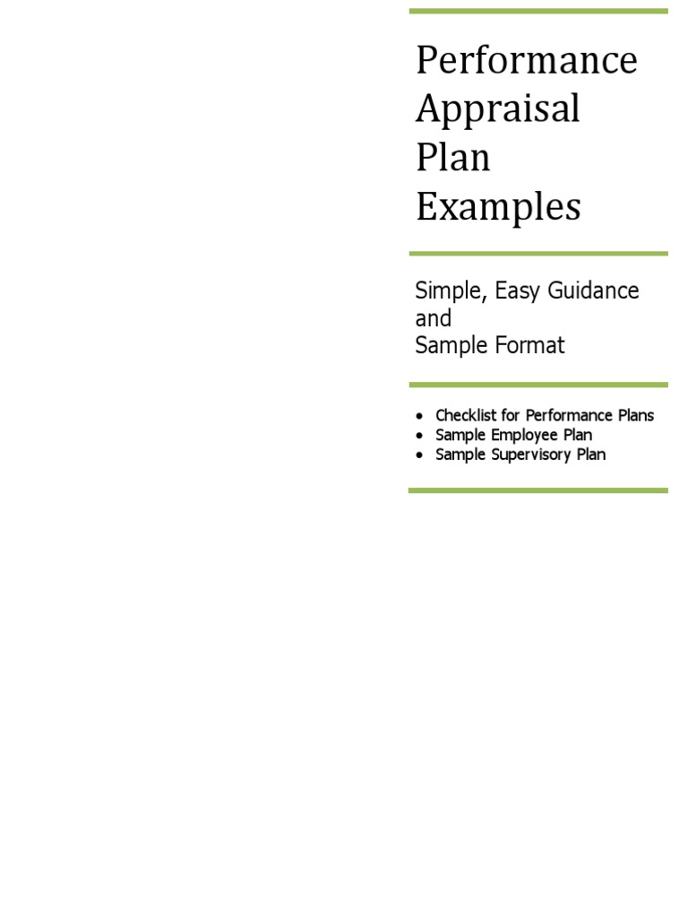 USDA Performance Appraisal Plan Guide | PDF | Performance Appraisal ...