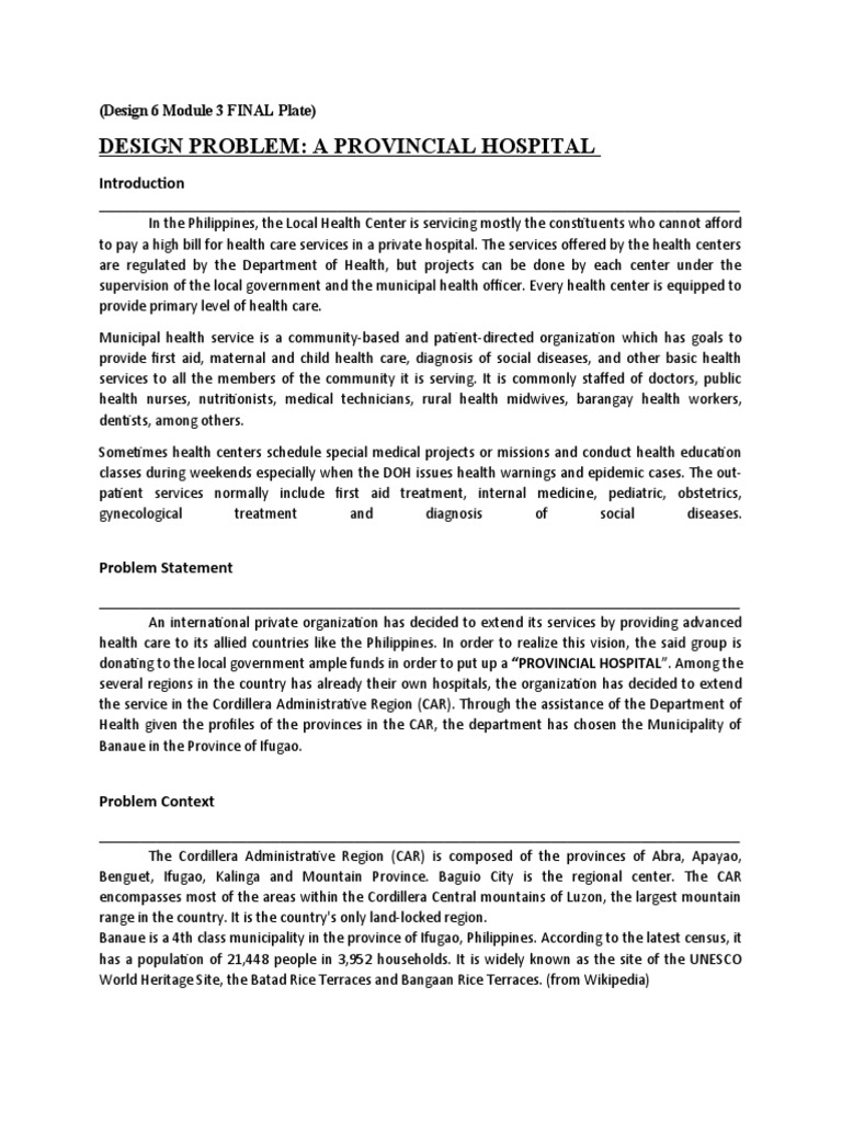 Design 6 Module 3 FINAL Plate | PDF | Design | Health Care