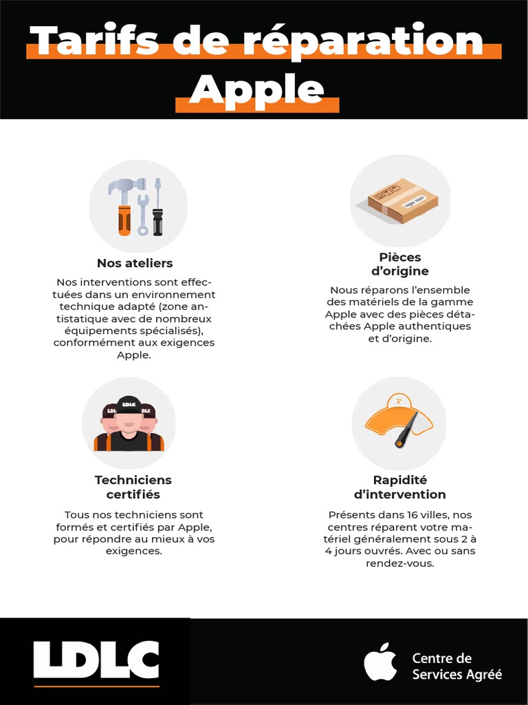 Tarifs de Reparation Apple | PDF | iPhone | iPad